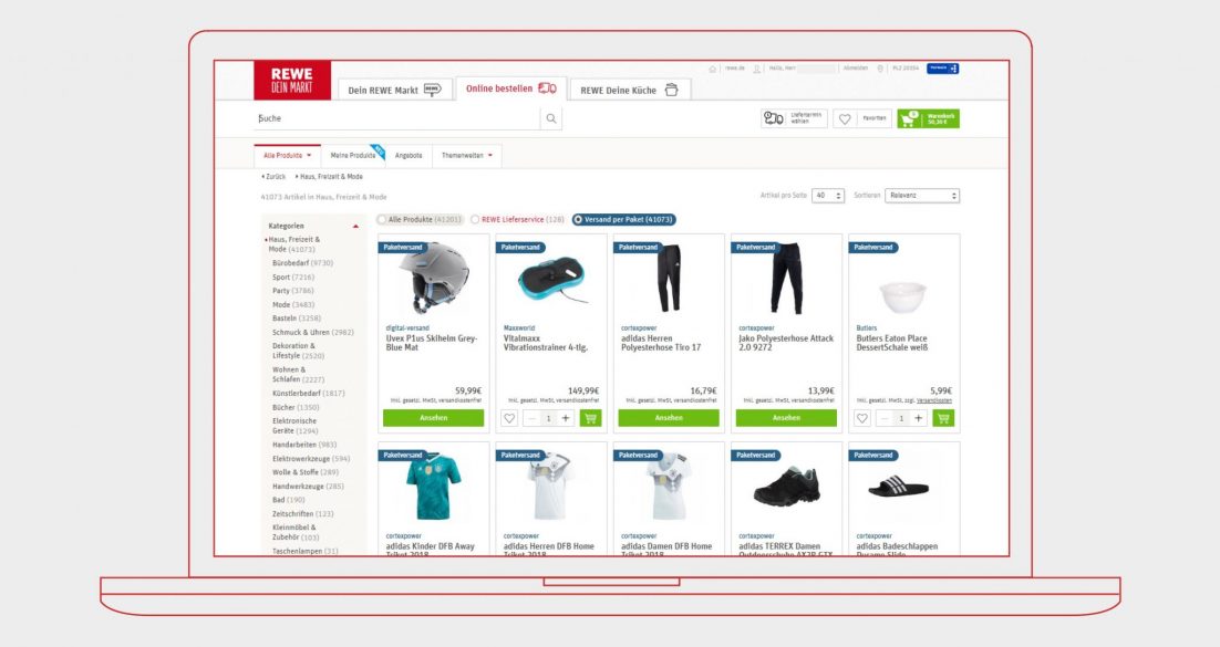 Multi-Channel-Analyse von REWE - WebSpotting